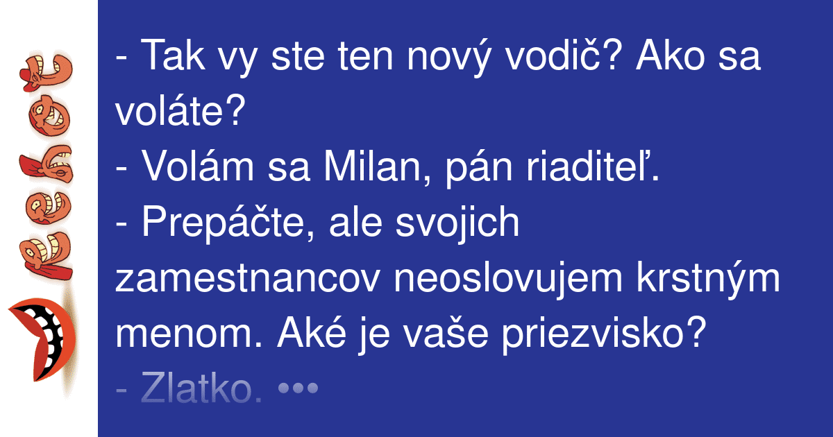 Vtip #8738 | REHOT.sk